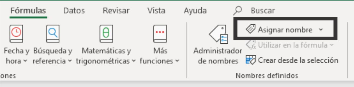 Como utilizar nombres de rango en las fórmulas de Excel