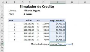 Como utilizar nombres de rango en las fórmulas de Excel