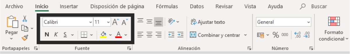 Conocer la interfaz de Excel